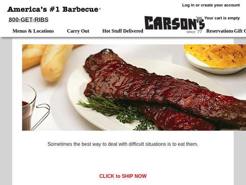 Carson Ribs Coupon Code — Get 85% Off in May 2026