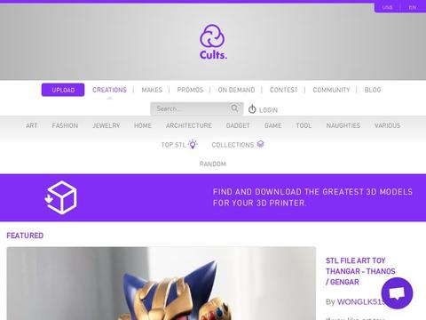 Cults3D.Com Promo Code — 75% Off in December 2025